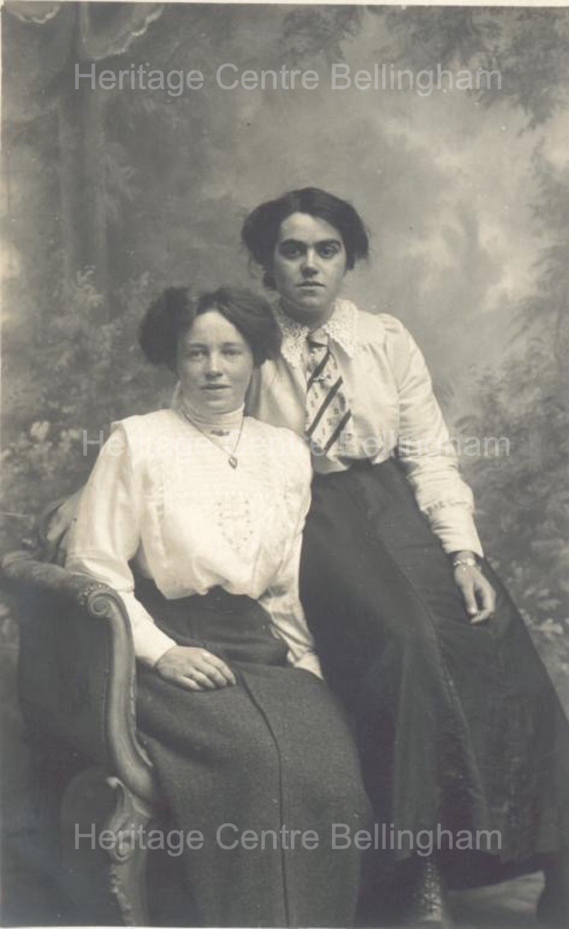 Studio portrait of two unknown women - Images Database - The Heritage ...