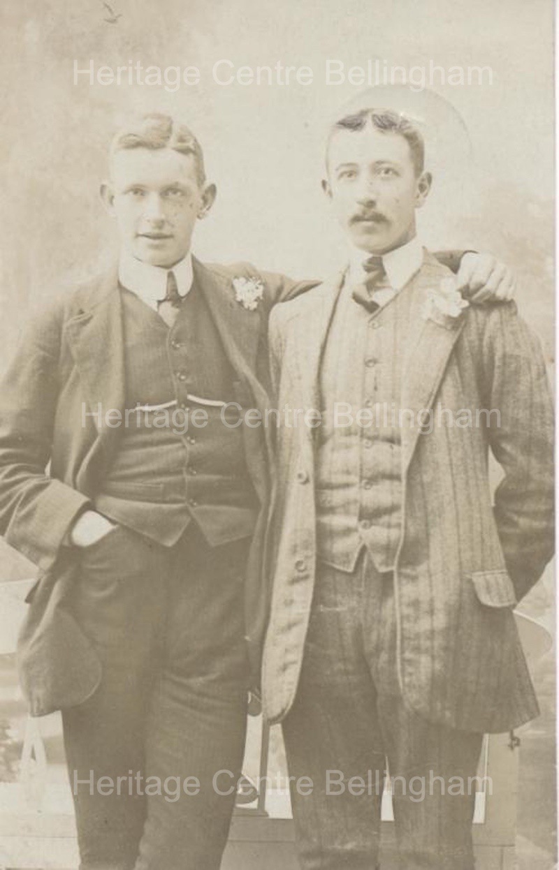 Studio portrait of two young men - Images Database - The Heritage ...